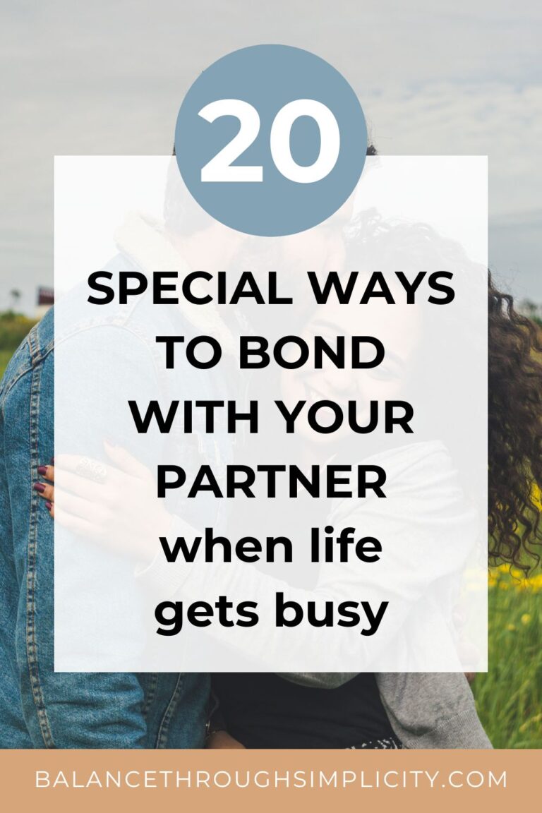 20 Ways To Bond With Your Partner When Life Is Busy