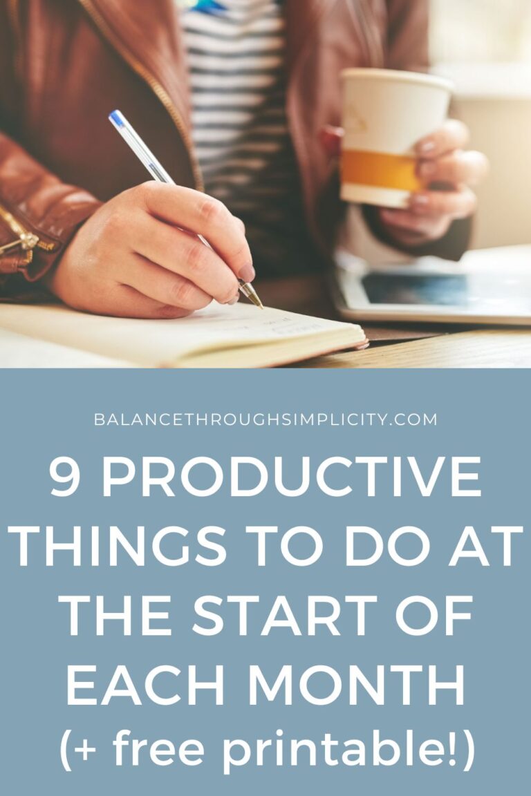 9 Productive Things to Do at the Start of Each Month