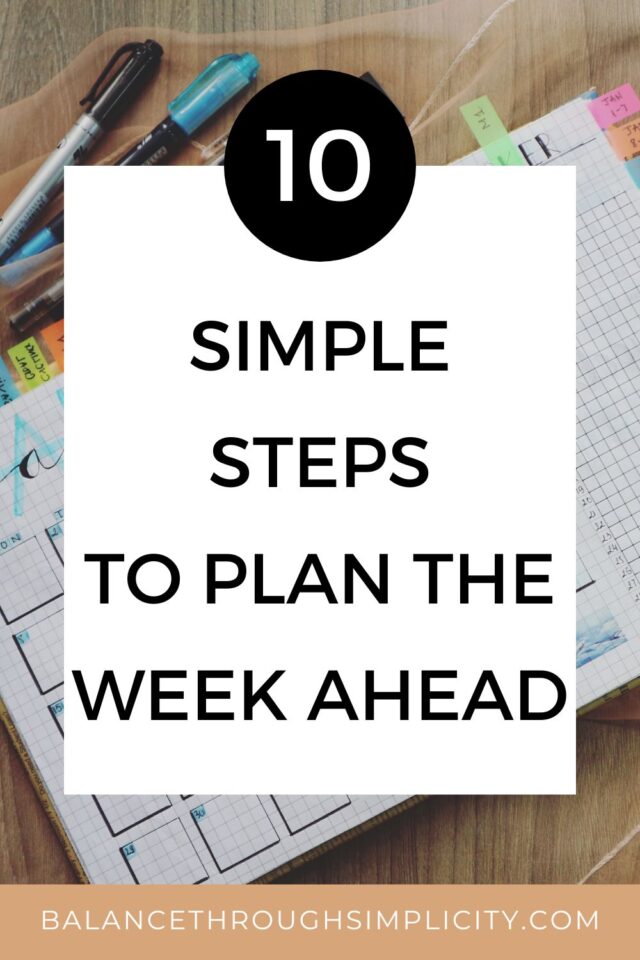 10 Simple Steps to Plan the Week Ahead (2026 Edition)
