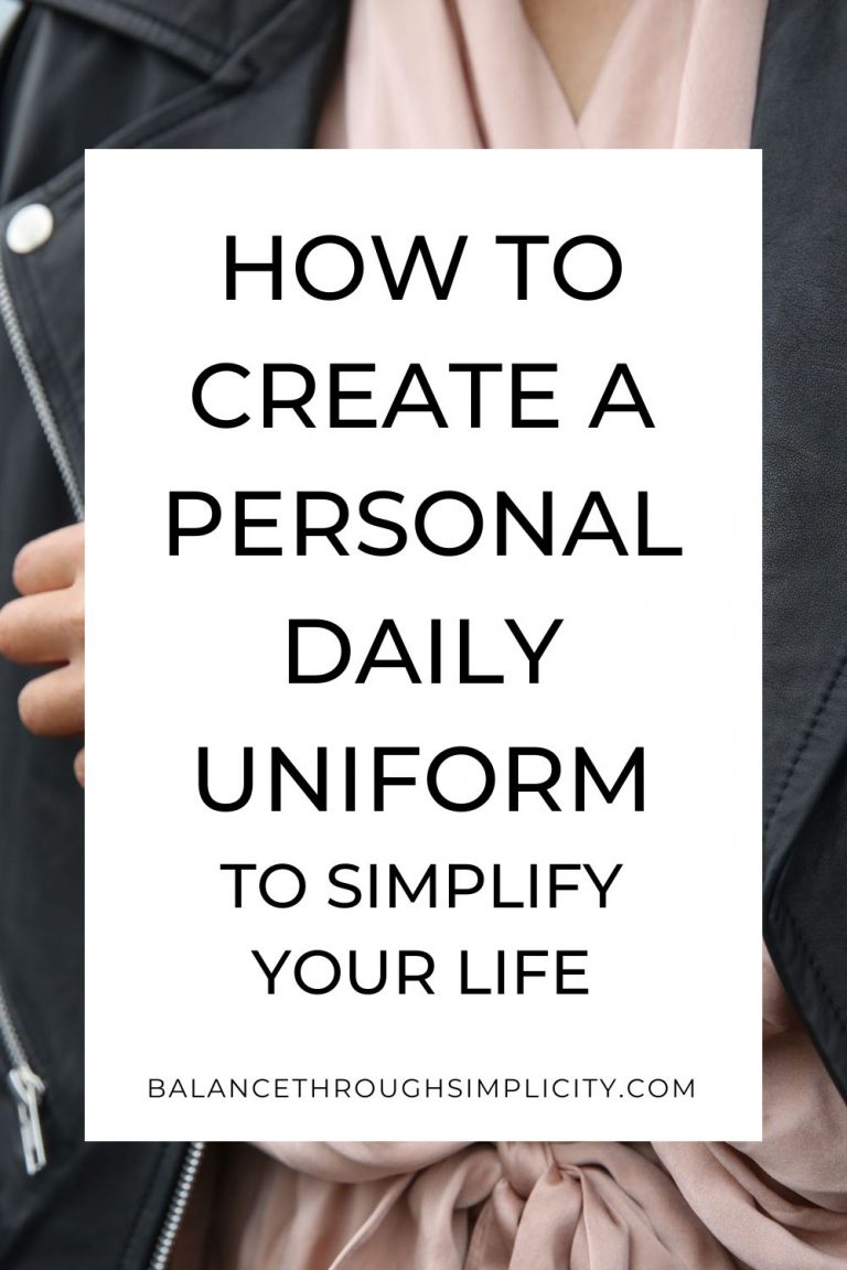 How a Personal Daily Uniform Can Simplify Your Life