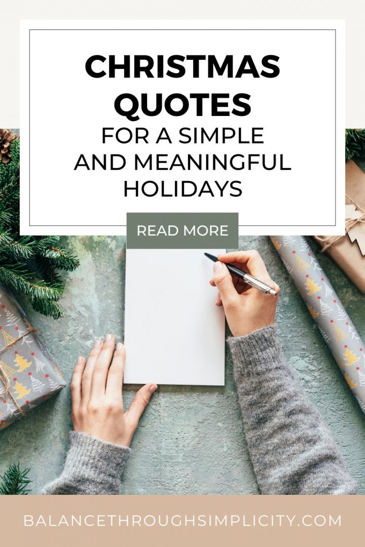 41 Christmas Quotes for a Simple and Meaningful Christmas