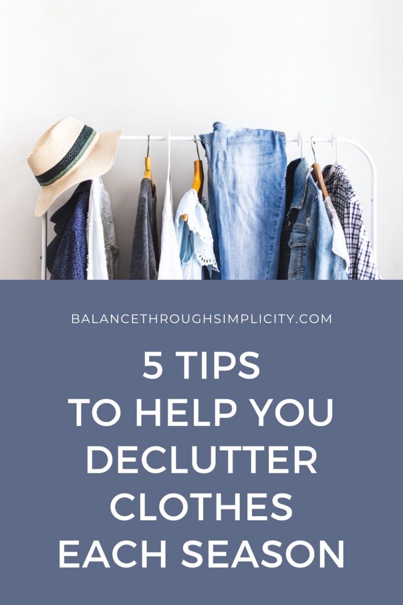 How To Do a Seasonal Clothing Declutter for A Clutter-Free Wardrobe