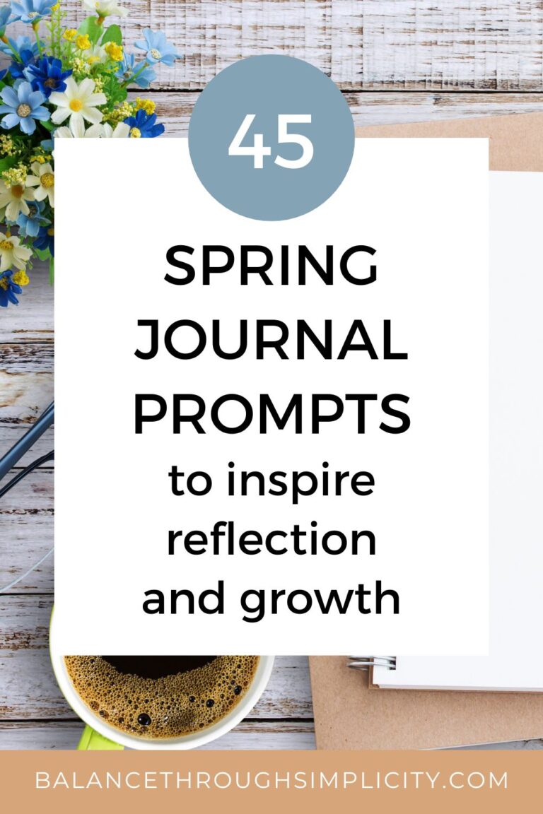 45 Spring Journal Prompts to Inspire Reflection and Growth