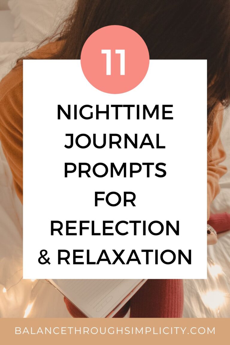 11 Nighttime Journal Prompts for Reflection and Decluttering Your Mind