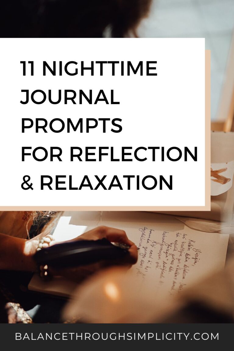 11 Nighttime Journal Prompts for Reflection and Decluttering Your Mind