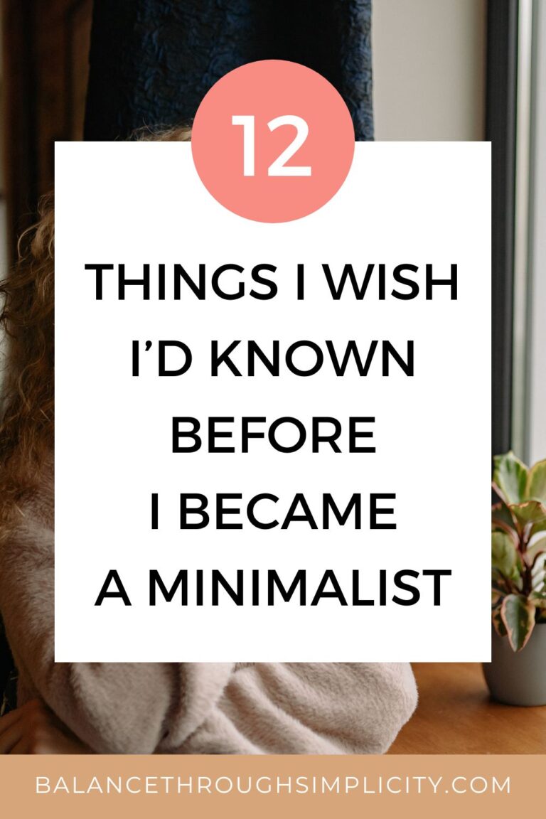 12 Things I Wish I’d Known Before I Became a Minimalist