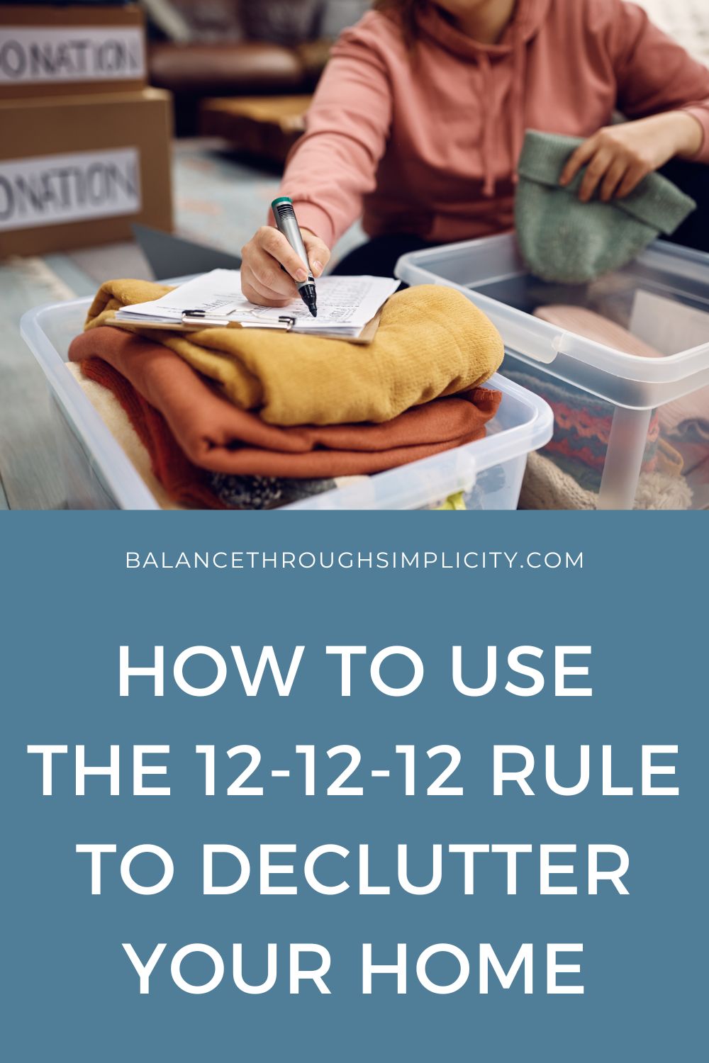 How to Use the 12-12-12 Rule to Declutter Your Home