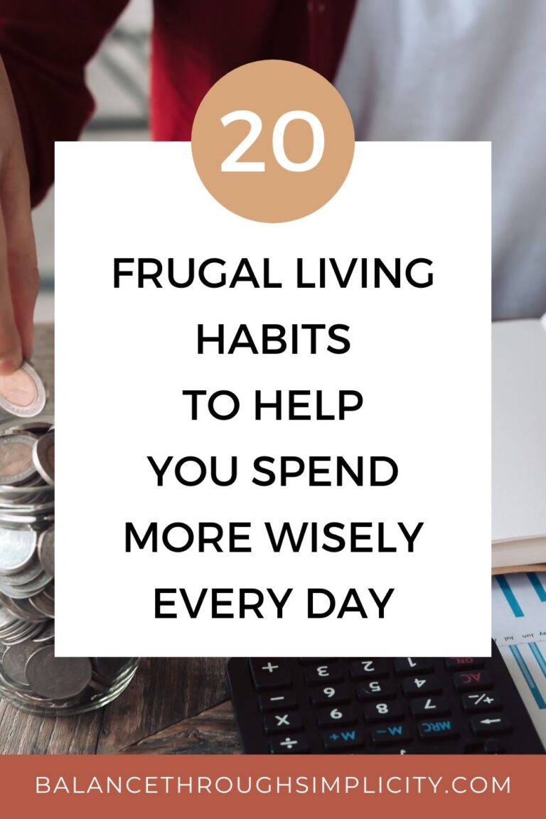 20 Frugal Living Habits to Help You Save Money and Avoid More Clutter ...