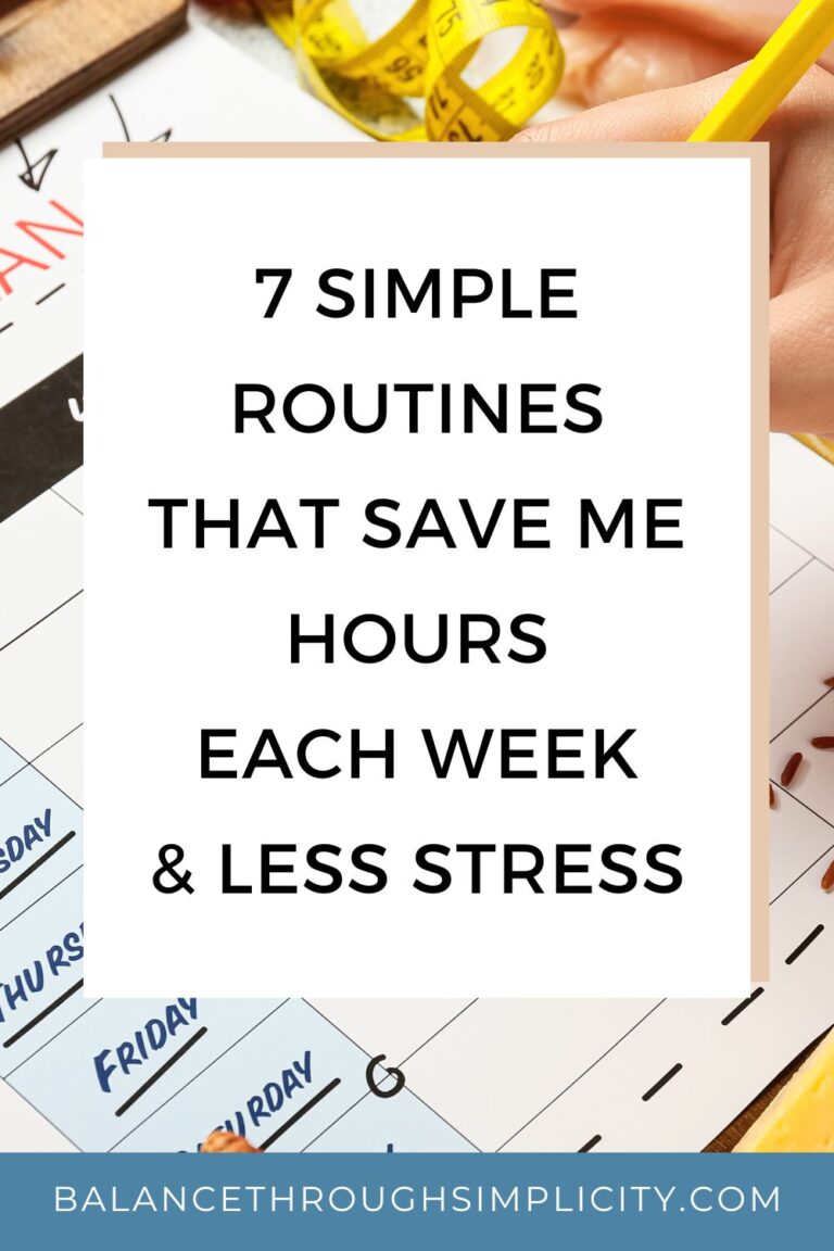 Simple Routines That Save Me Hours Every Week (and Reduce Mental Load)