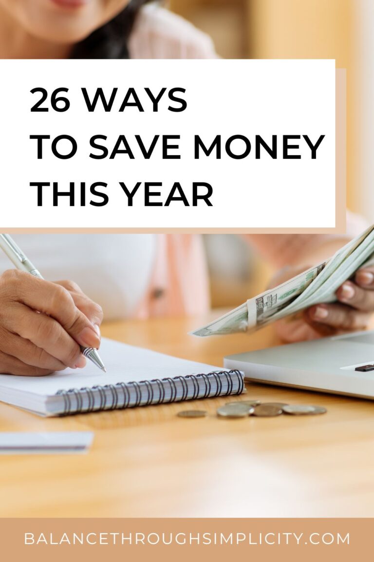 26 Ways to Save Money This Year