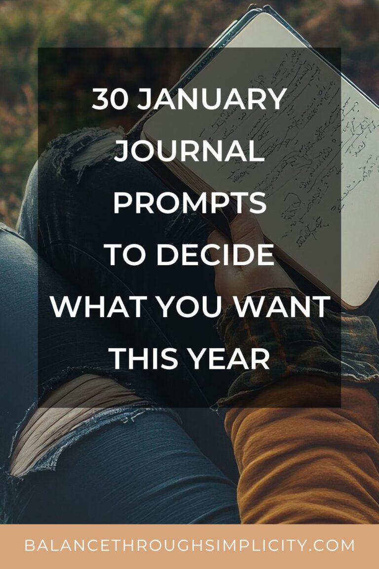 30 January Journal Prompts to Decide What You Want This Year