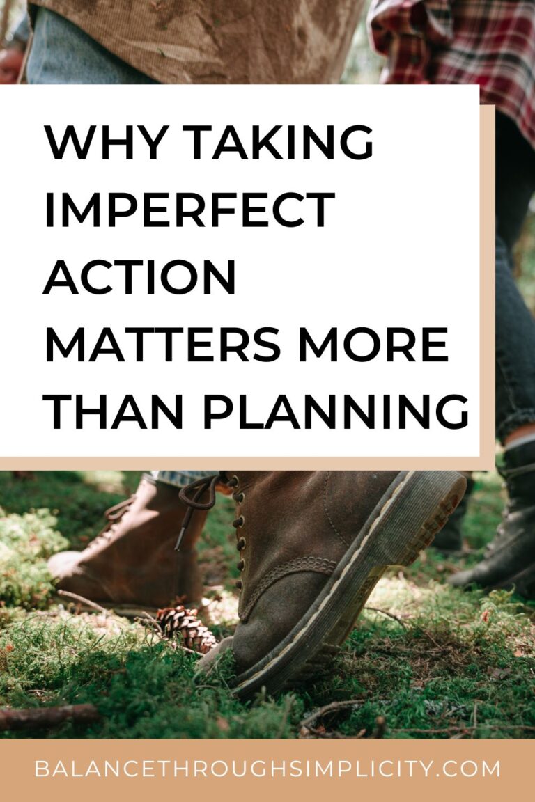 Why Imperfect Action Matters More Than Perfect Planning